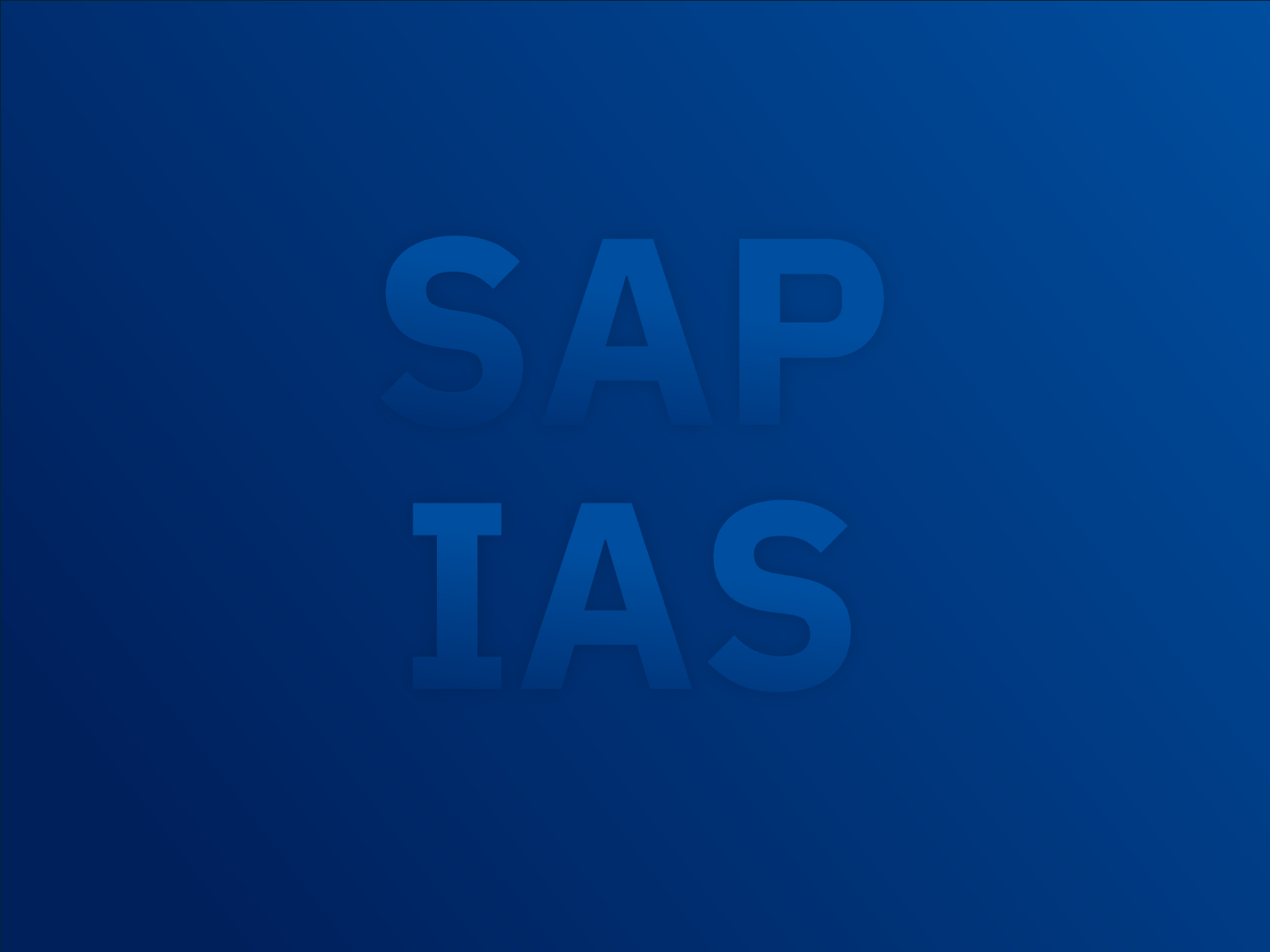 SAP Identity Authentication Service (IAS) - veryfy GmbH
